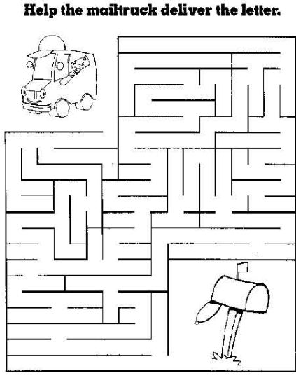 Printable Mazes For 5 Year Olds